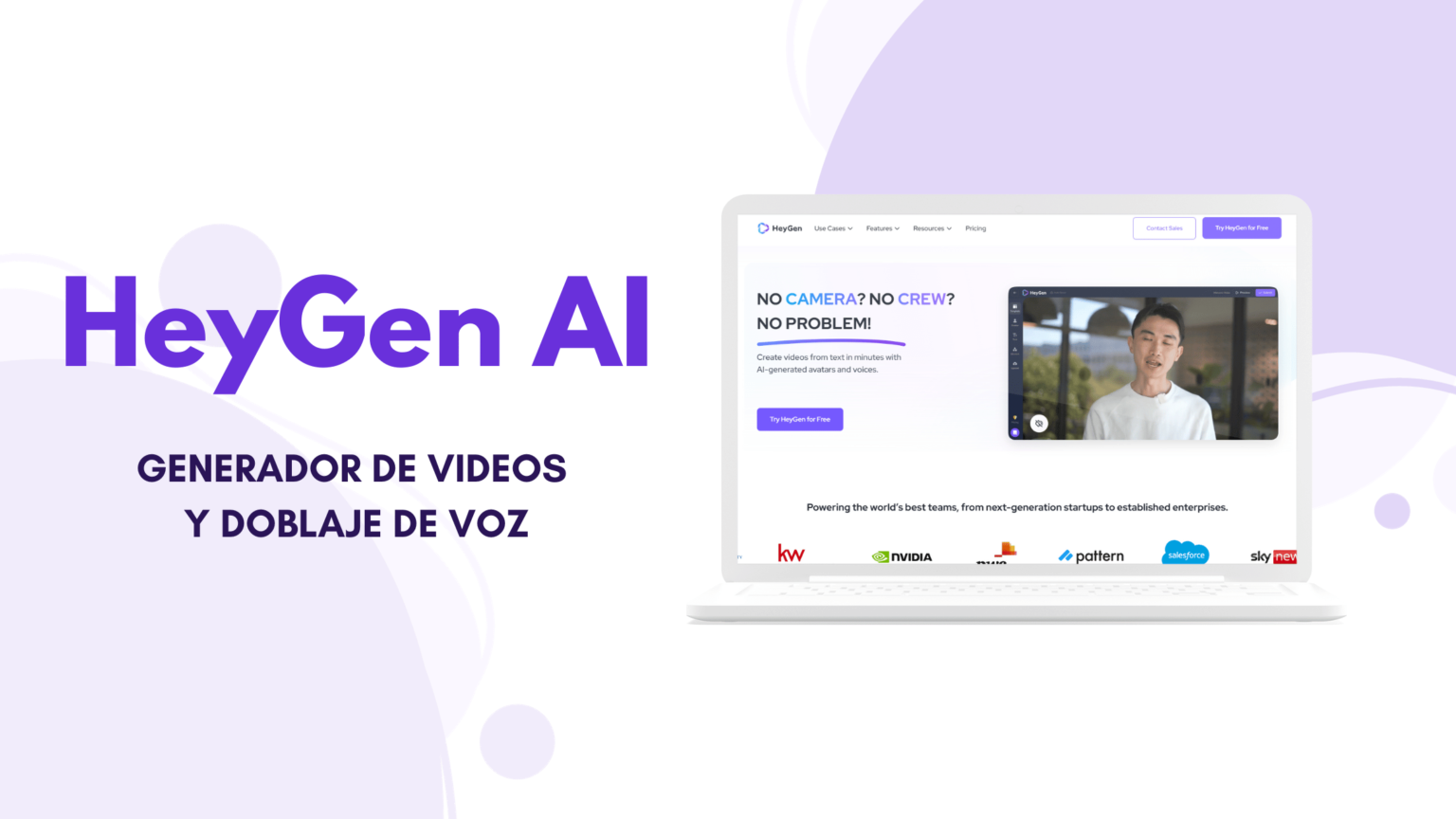 HeyGen AI generador de videos y doblaje de voz gratis